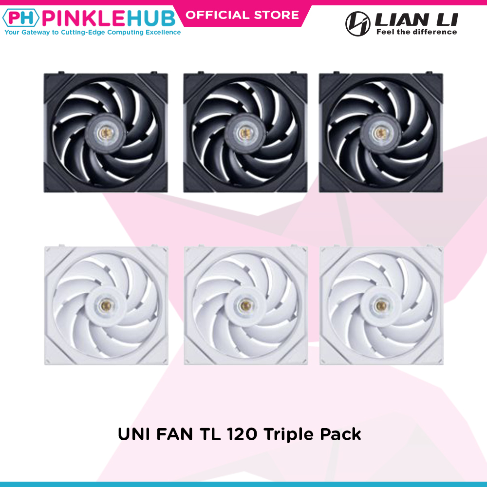 PinkleHub | Lian Li UNI FAN TL 120 Triple Pack Chassis Fan | Lazada PH