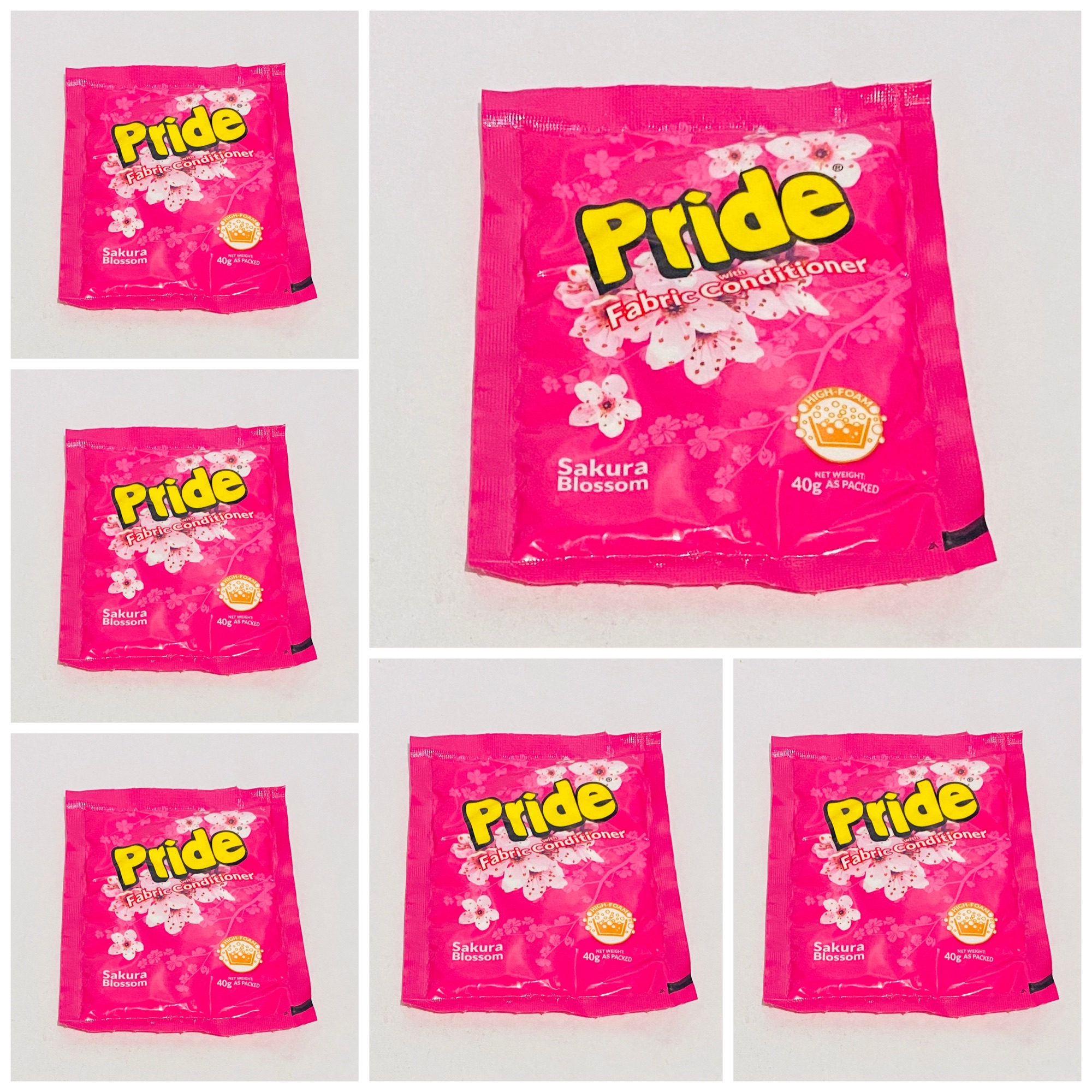 PRIDE POWDER With fabric conditioner 6 x 40g | Lazada PH