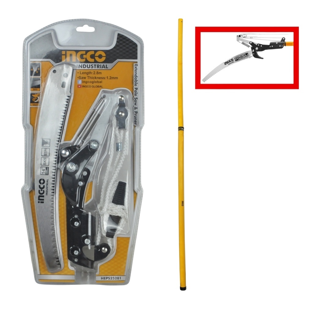 COD Original Extendable Pole Saw Tree Cutter Pruner HEPS25281 •OSOS ...