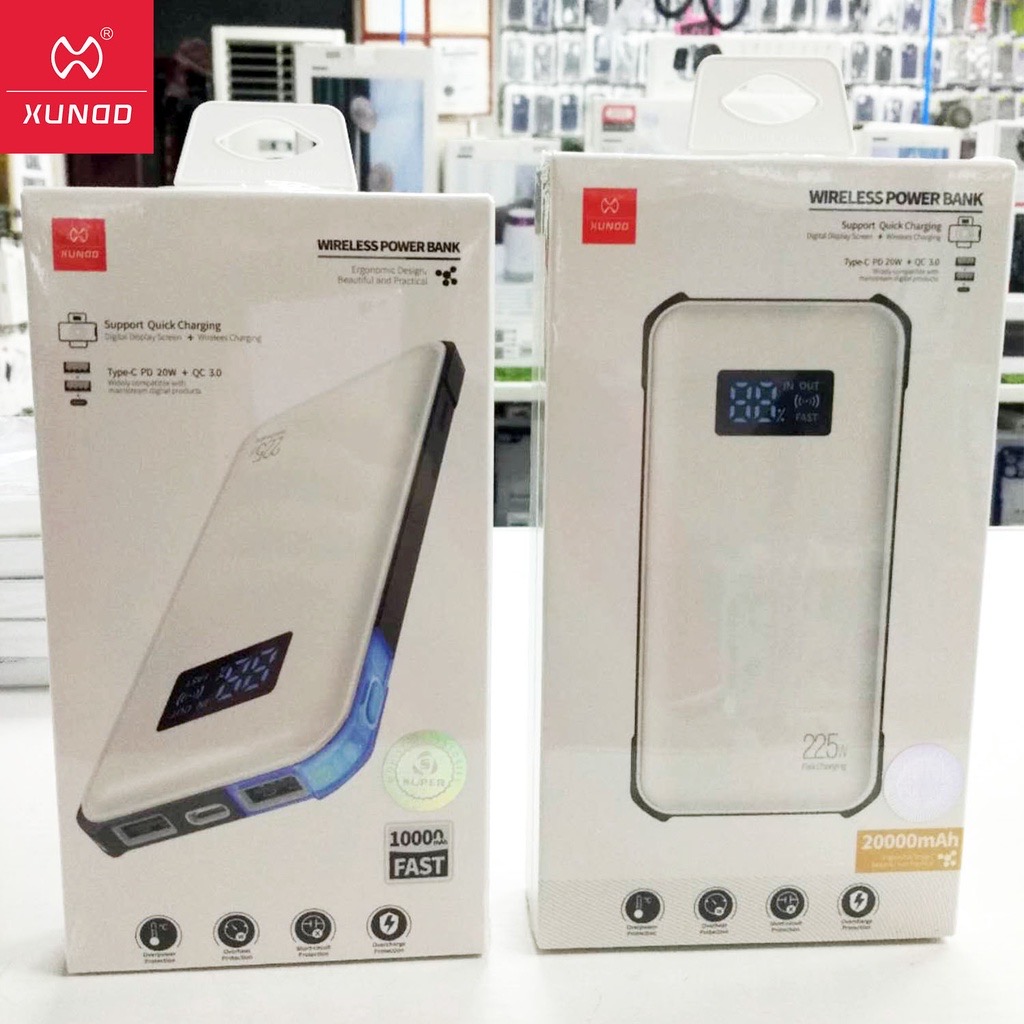 Xundd Wireless Power Bank 10000mAh 18W / 20000mAh 22.5W Fast Charging+ ...
