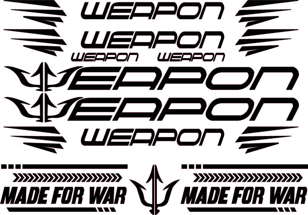 Weapon Bike Frame Decals | Lazada PH