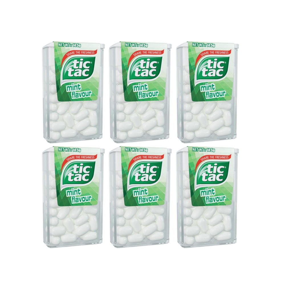 Tic Tac Mint Flavored Candies 14.5g - pack of 6 | Lazada PH