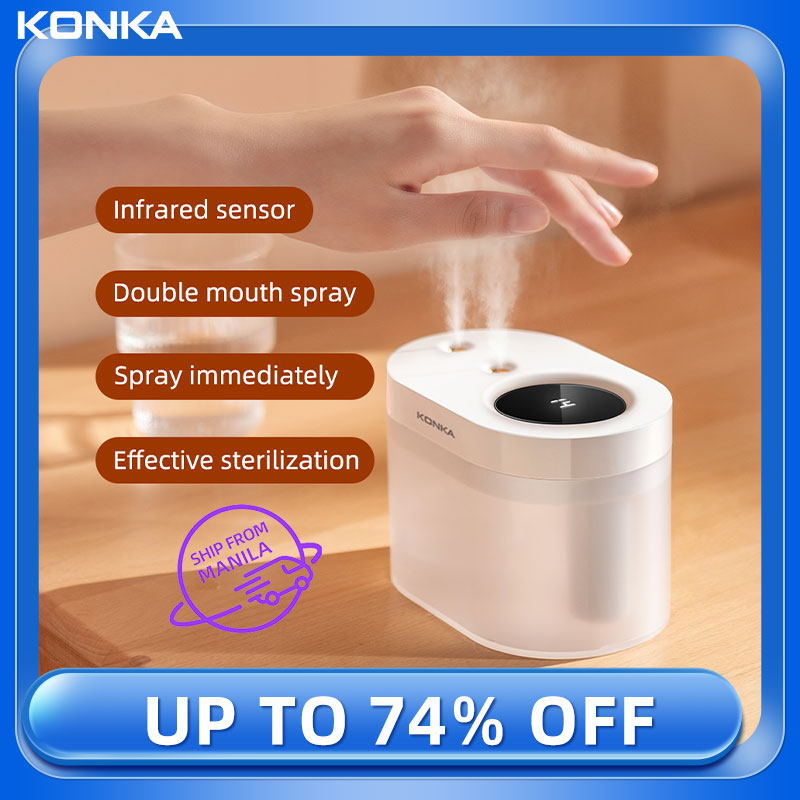 KONKA Automatic Alcohol Dispenser Stand Rechargeable 200ML with Thermal ...