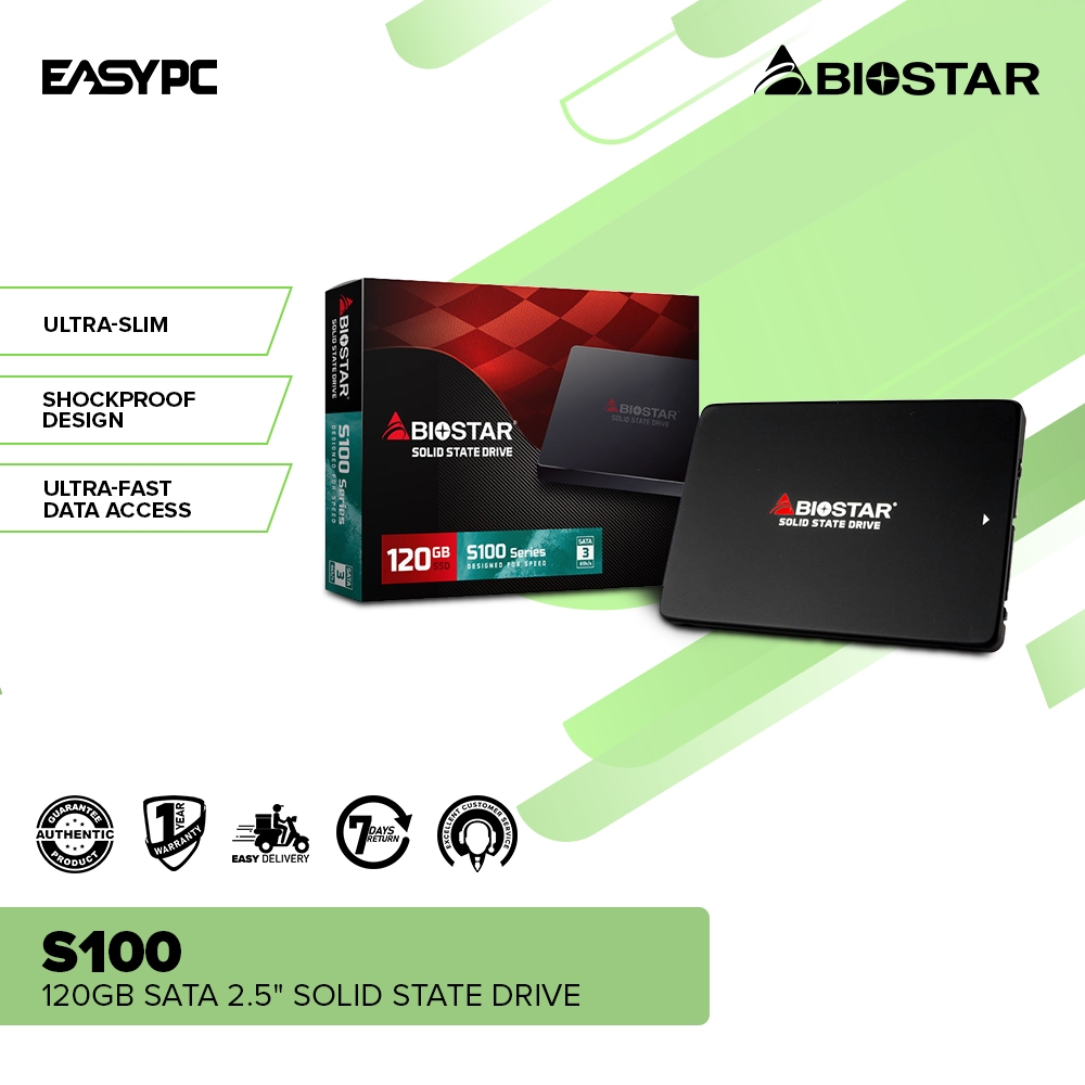 EasyPC | Biostar S100 120gb SATA 2.5" Ultra-slim Shockproof Design ...
