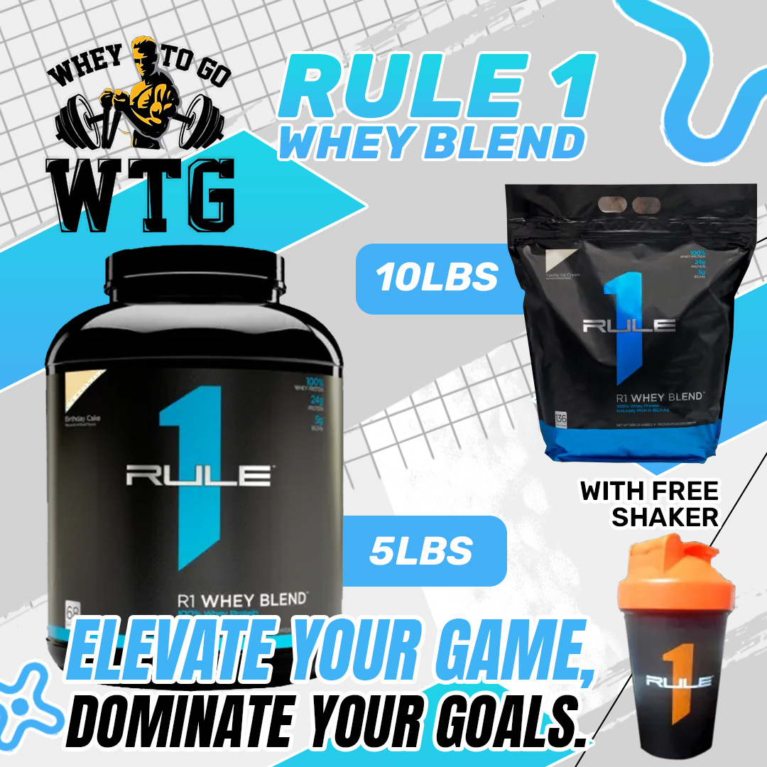 Rule 1 Whey Blend 5lbs and 10lbs + Free Shaker | Lazada PH