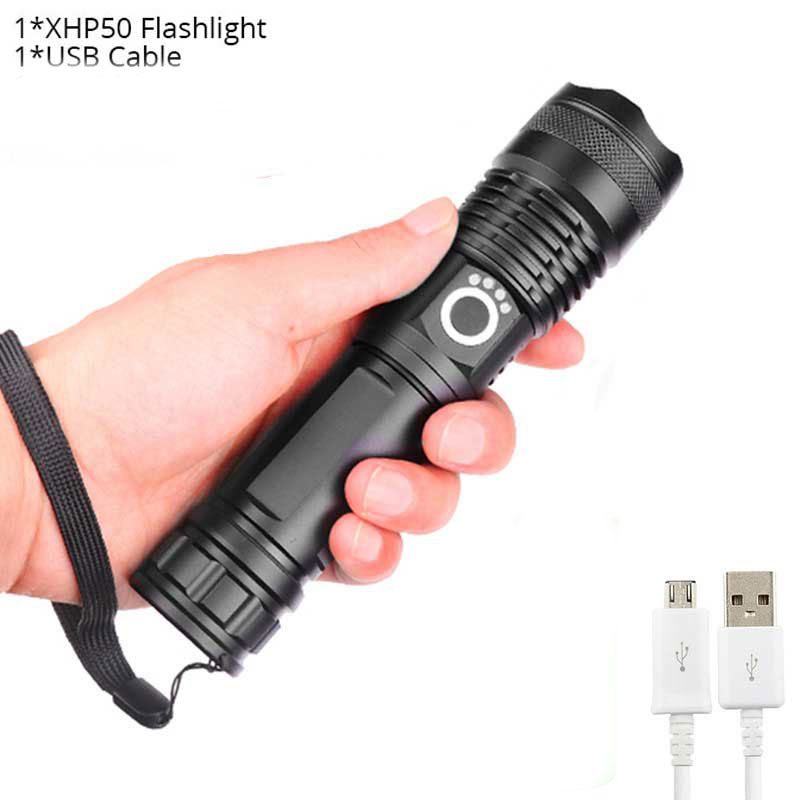 Ultra Bright Xlamp XHP50.2 Most Powerful Flashlight USB Zoom Led Torch ...