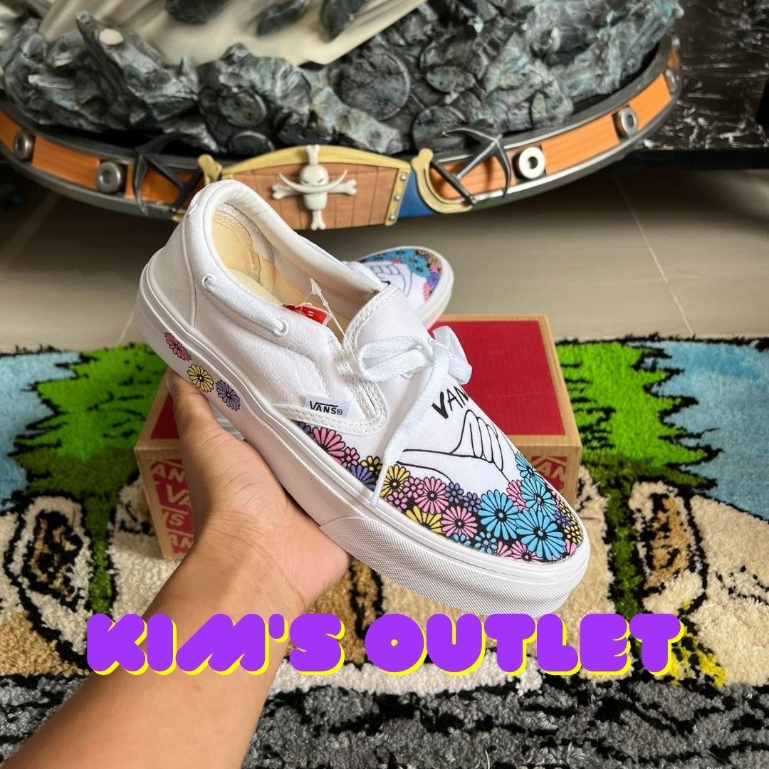 VANSS KRIS GOTO CO-NAME FLOWER LOW CUT SLIP ON SNEAKER SHOES FOR WOMEN ...