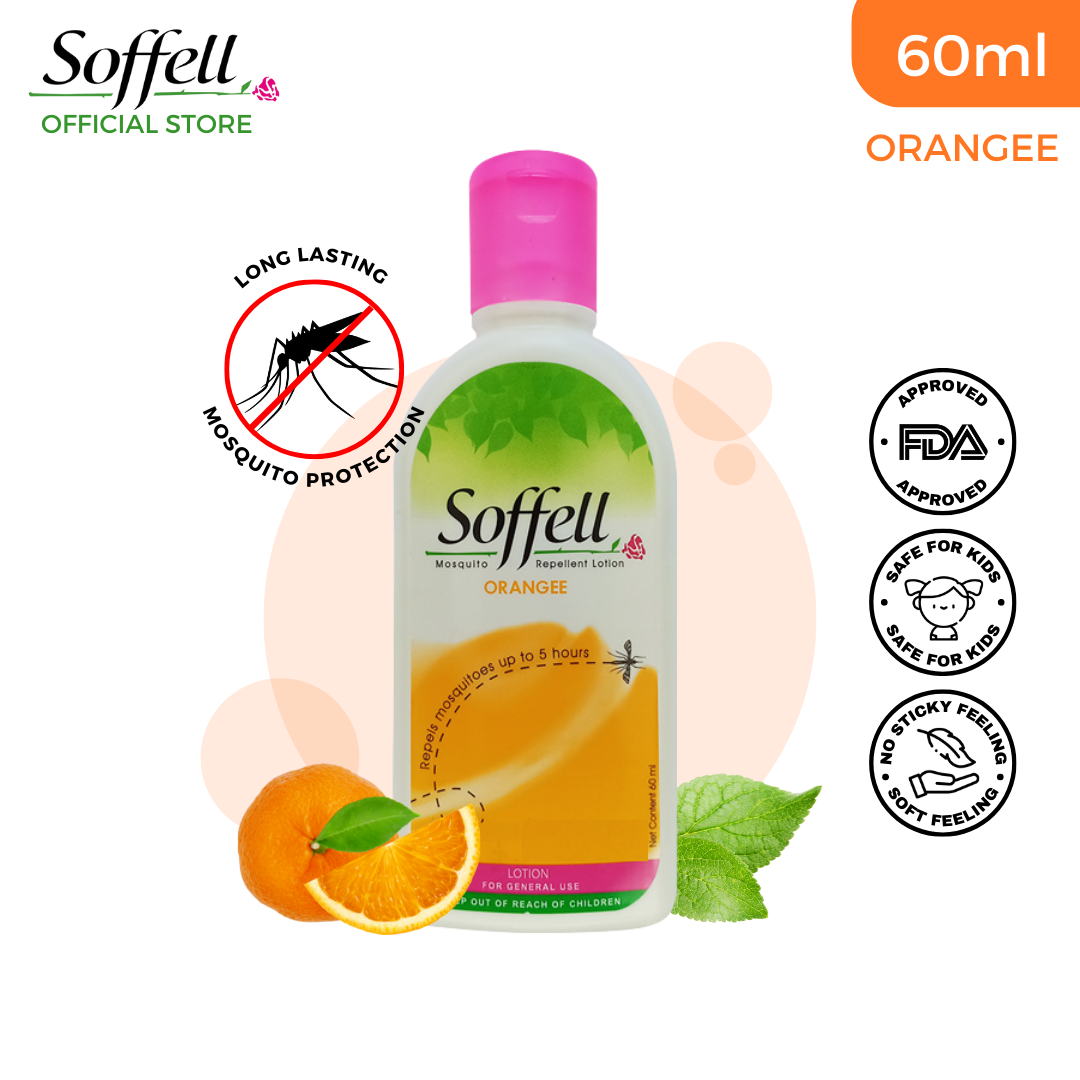Soffell Mosquito Repellent Lotion - Orangee (Orange) 60g | Lazada PH