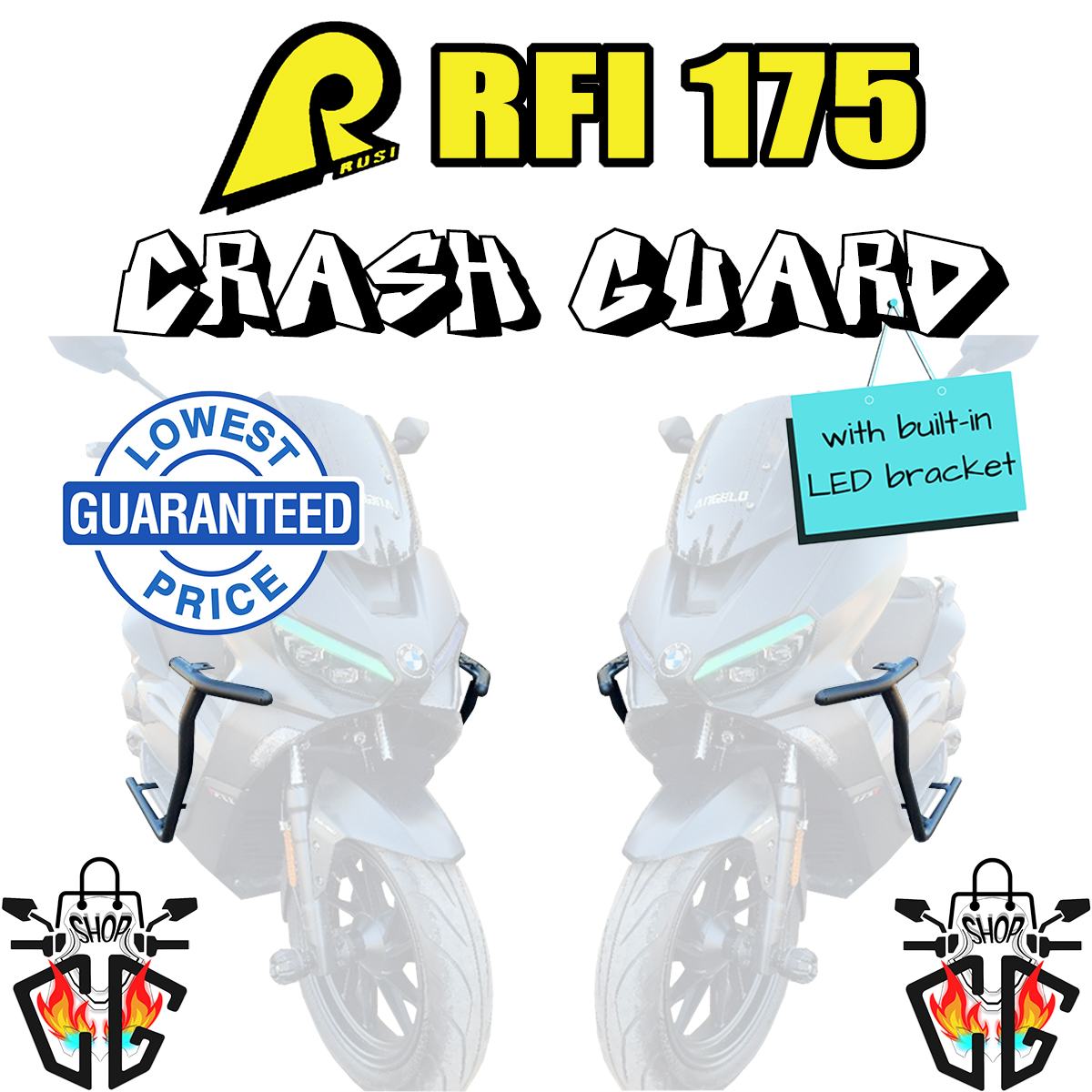RUSI RFI 175 - Half Crash Guard Heavy Duty COD | Lazada PH