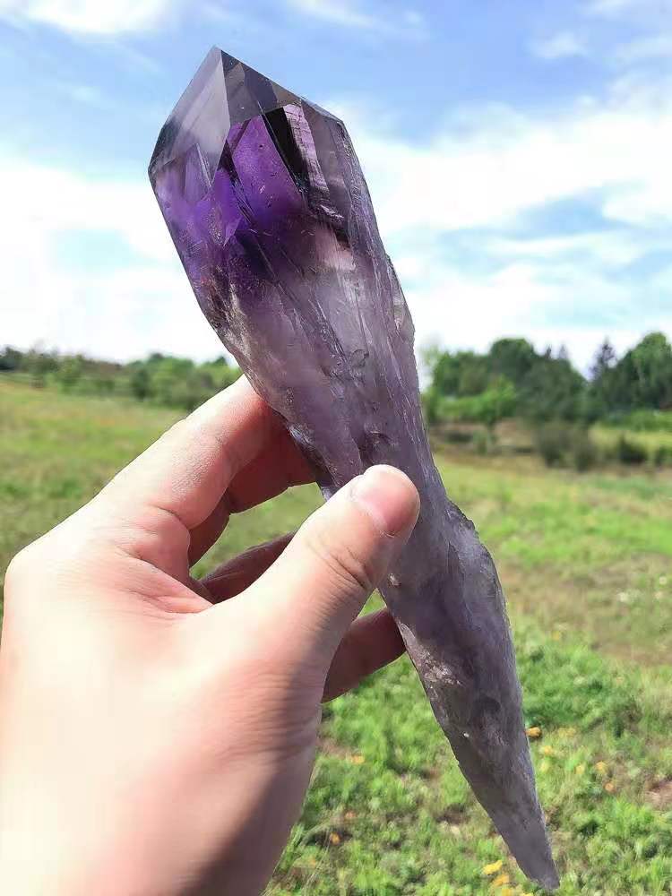 Natural Brazil Skeletal Amethyst Scepter Quartz | Lazada PH