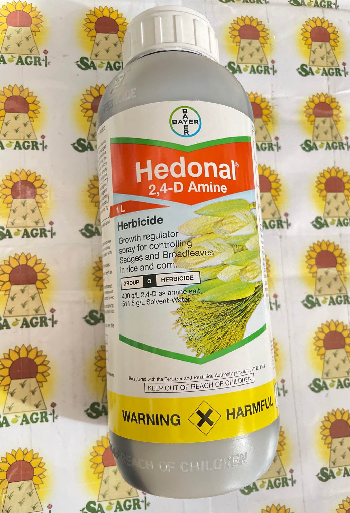 HEDONAL 2,4-D AMINE HERBICIDE FOR RICE AND CORN BAYER (1 LITER BOTTLE ...