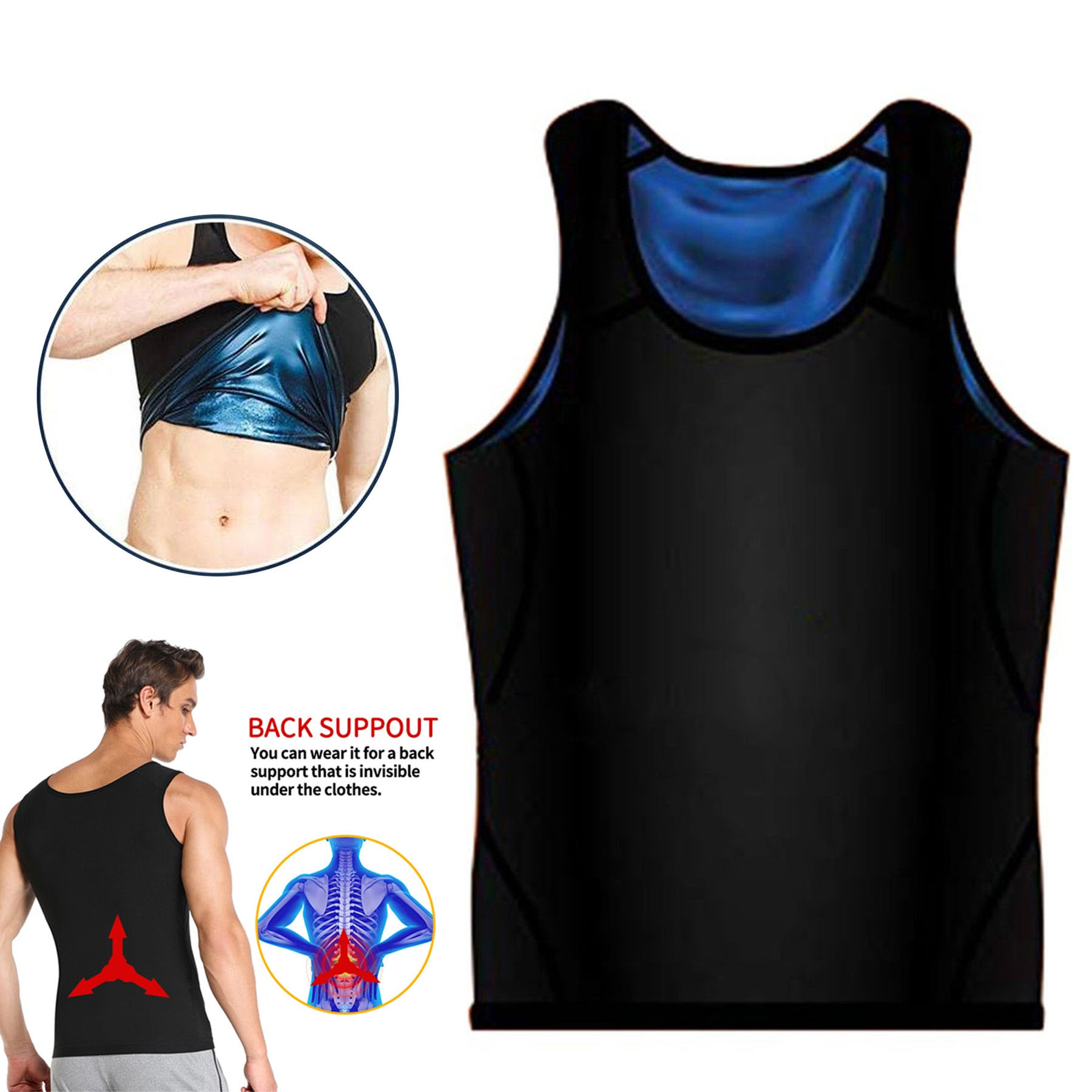 Sauna Vest Premium Workout Tank Top Sweat Shaper For Slimming Weight ...