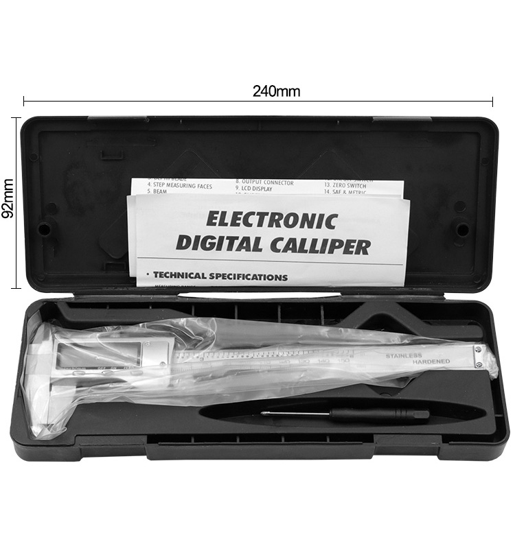 Stainless Steel 0-150mm/6" Metal casing Digital CALIPER VERNIER caliper ...