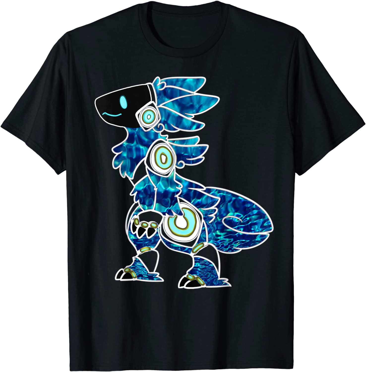 Protogen Furry Fursuit Fursona , Sea Blue pattern T-Shirt | Lazada PH