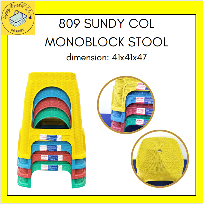 809 SUNDY COL MONOBLOCK STOOL/UPUAN/Dinning chairs/ bar stools/ chairs ...