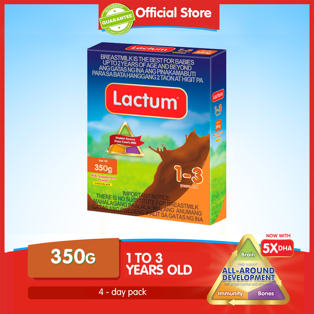 Lactum for 1-3 Years Old Chocolate 350g Milk Supplement Powder | Lazada PH