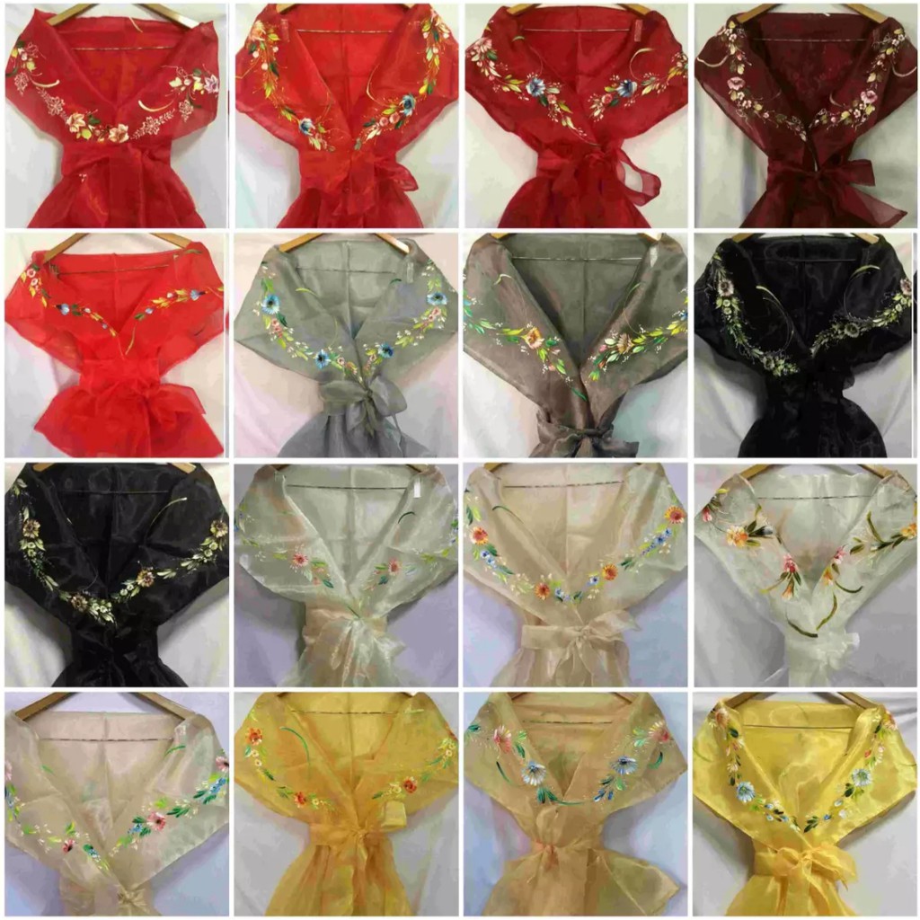 Modern Filipiniana Wrap-around/Overlap Style- Handpainted | Lazada PH
