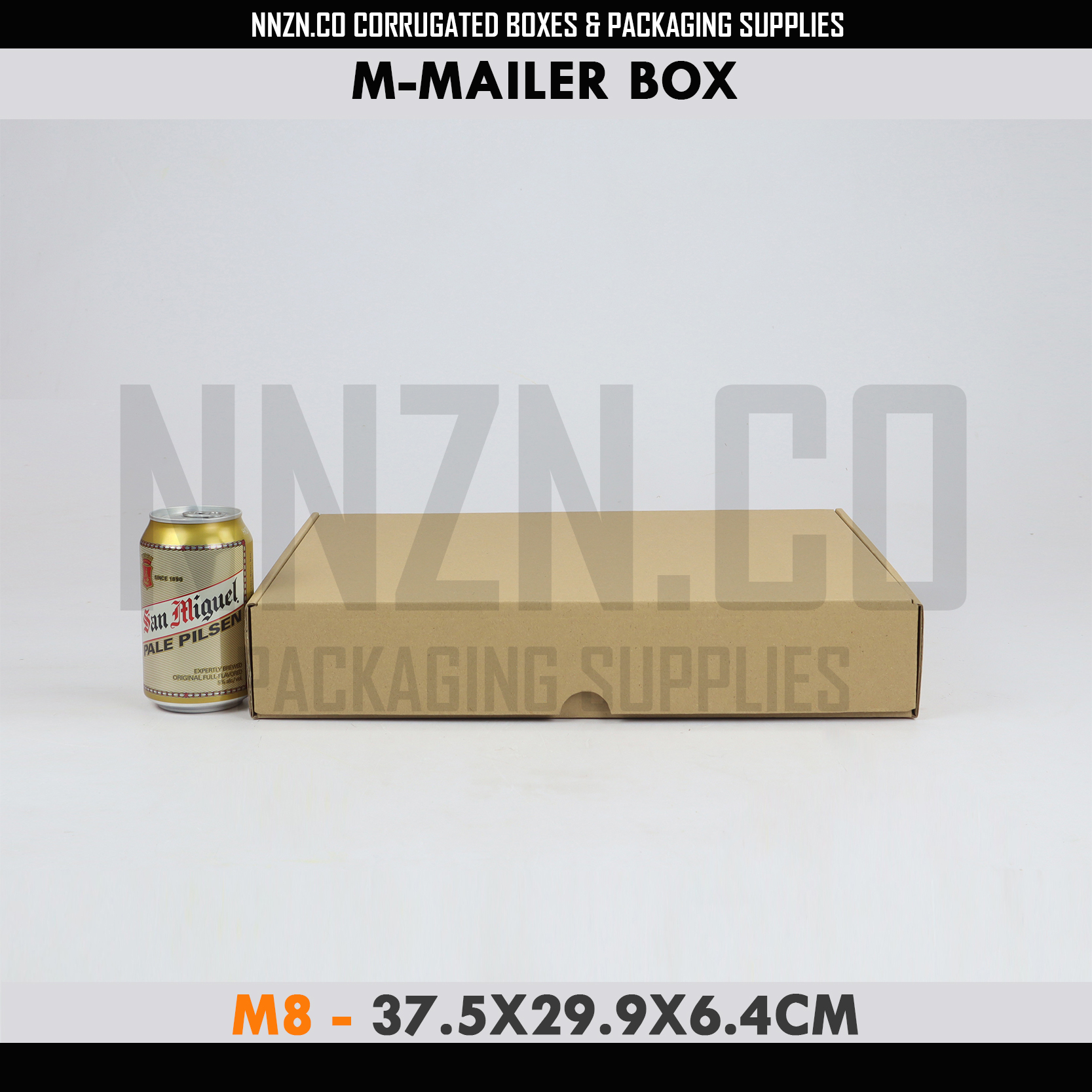 NNZN M-Mailer Box Corrugated Brown Kraft Box T-Mailer Shipping Box Gift ...