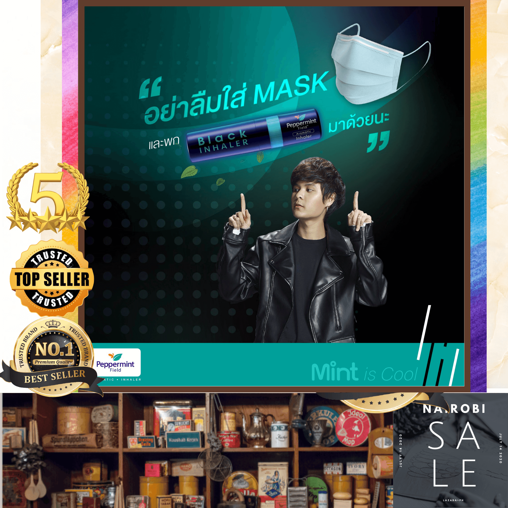 Original PEPPERMINT FIELD BLACK INHALER | Lazada PH