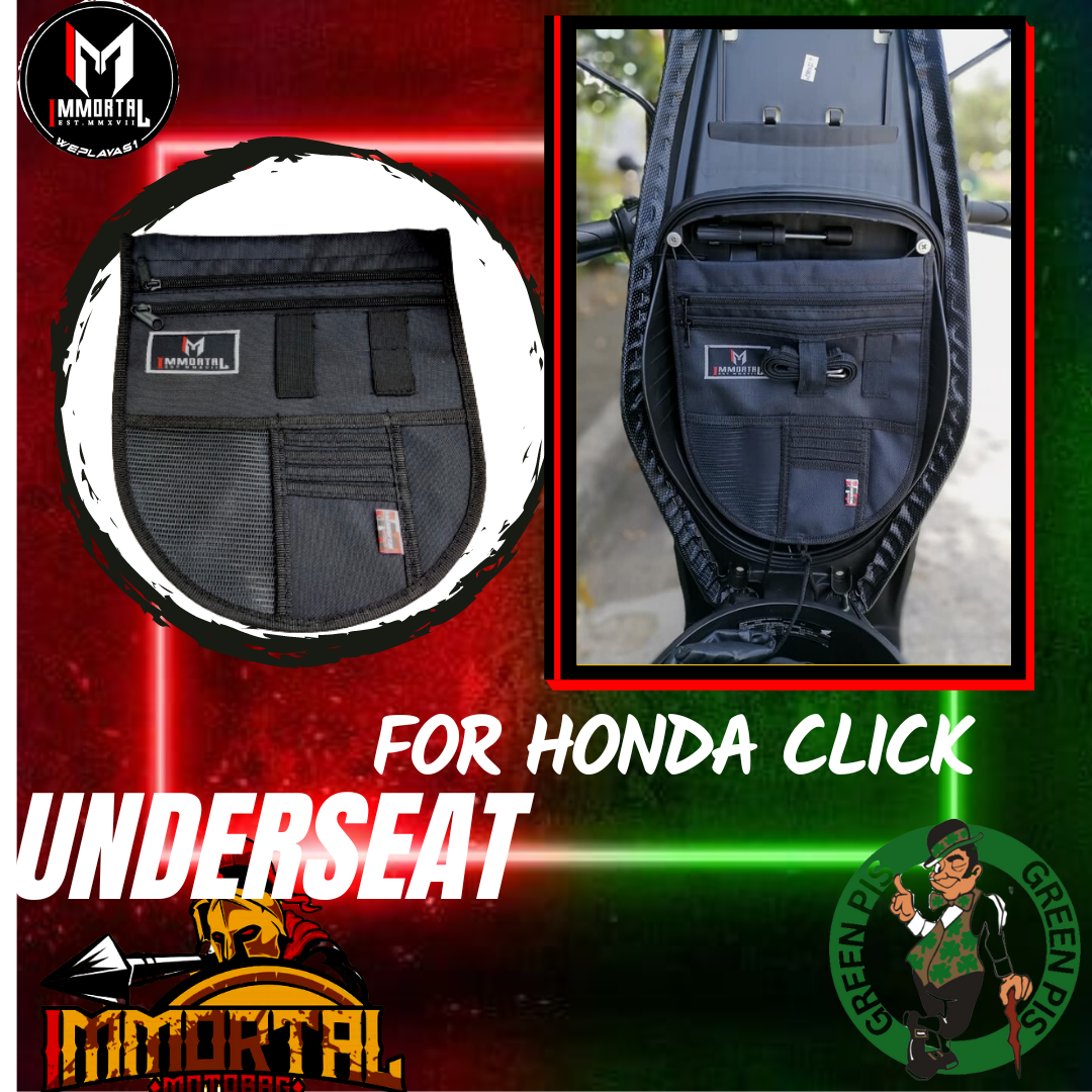 IMMORTAL UNDERSEAT HONDA CLICK 125 W/ Free Heavy Duty Strap Upgraded ...