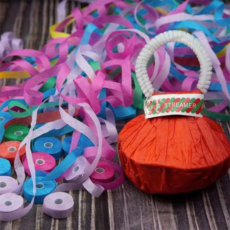 BEAUTYCLUB Throw Streamers Colorful Poppers Hand Held Streamer No Mess ...