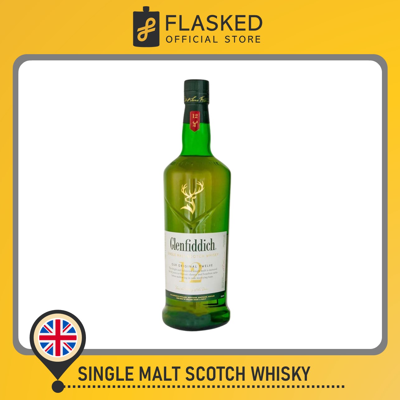 Glenfiddich 12 Year Old Single Malt Scotch Whisky 1L | Lazada PH