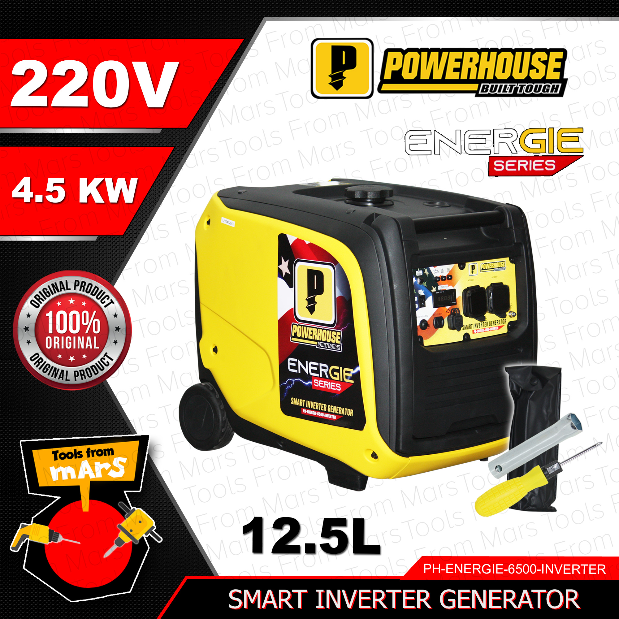POWERHOUSE ENERGIE SERIES SMART Inverter Gasoline Generator Max Power 4 ...