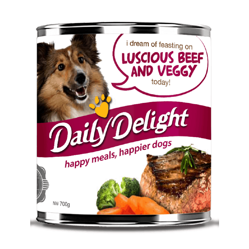 Daily Delight Wet Dog Food in Can 375G ( Chicken, Lamb, Beef ) | Lazada PH