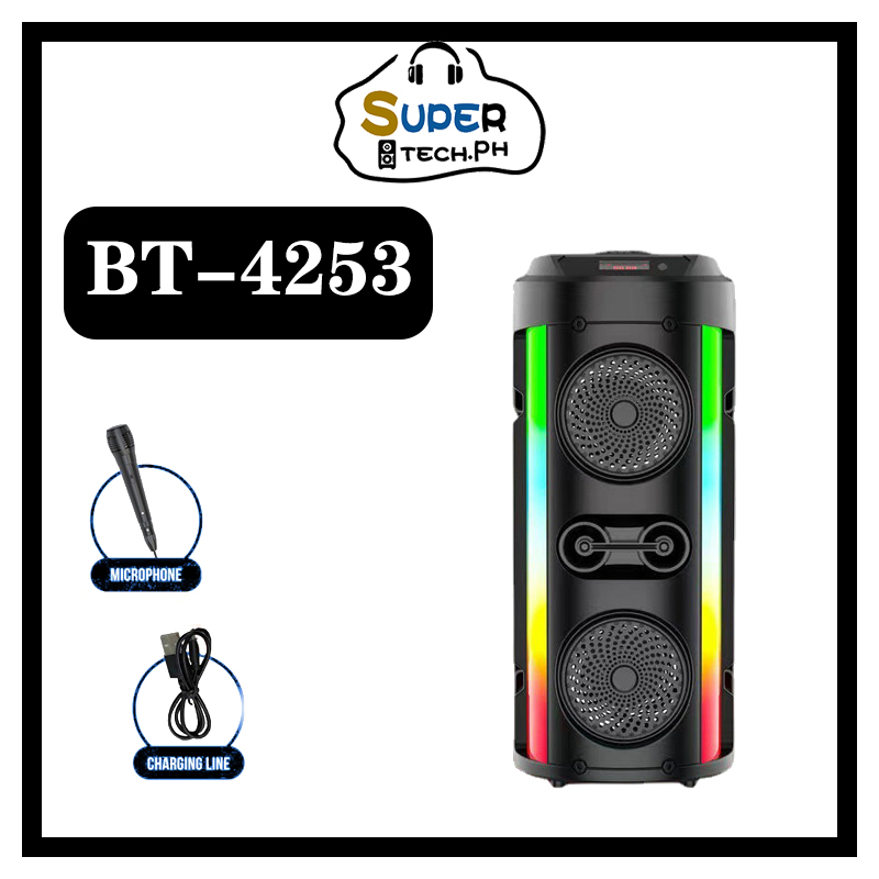 Original 2023 BT-4242/4253 4 Inch*2 Wireless Bluetooth Speaker Super ...