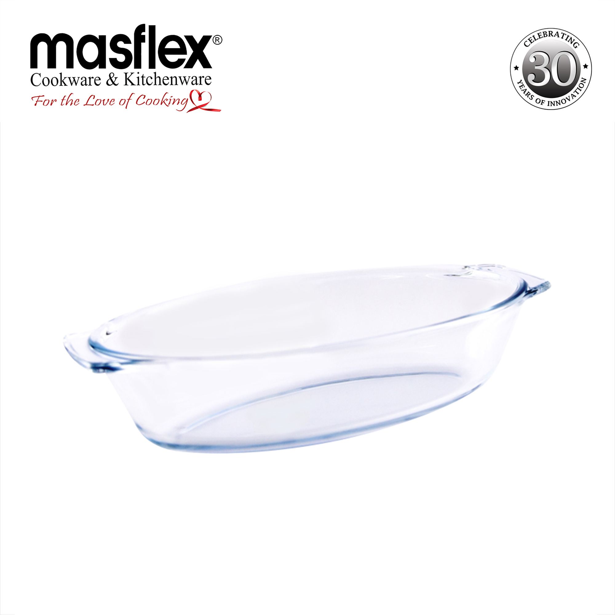 Masflex Original Oval Borosilicate Glass Bakeware 700mL FE-07L •OSOS ...