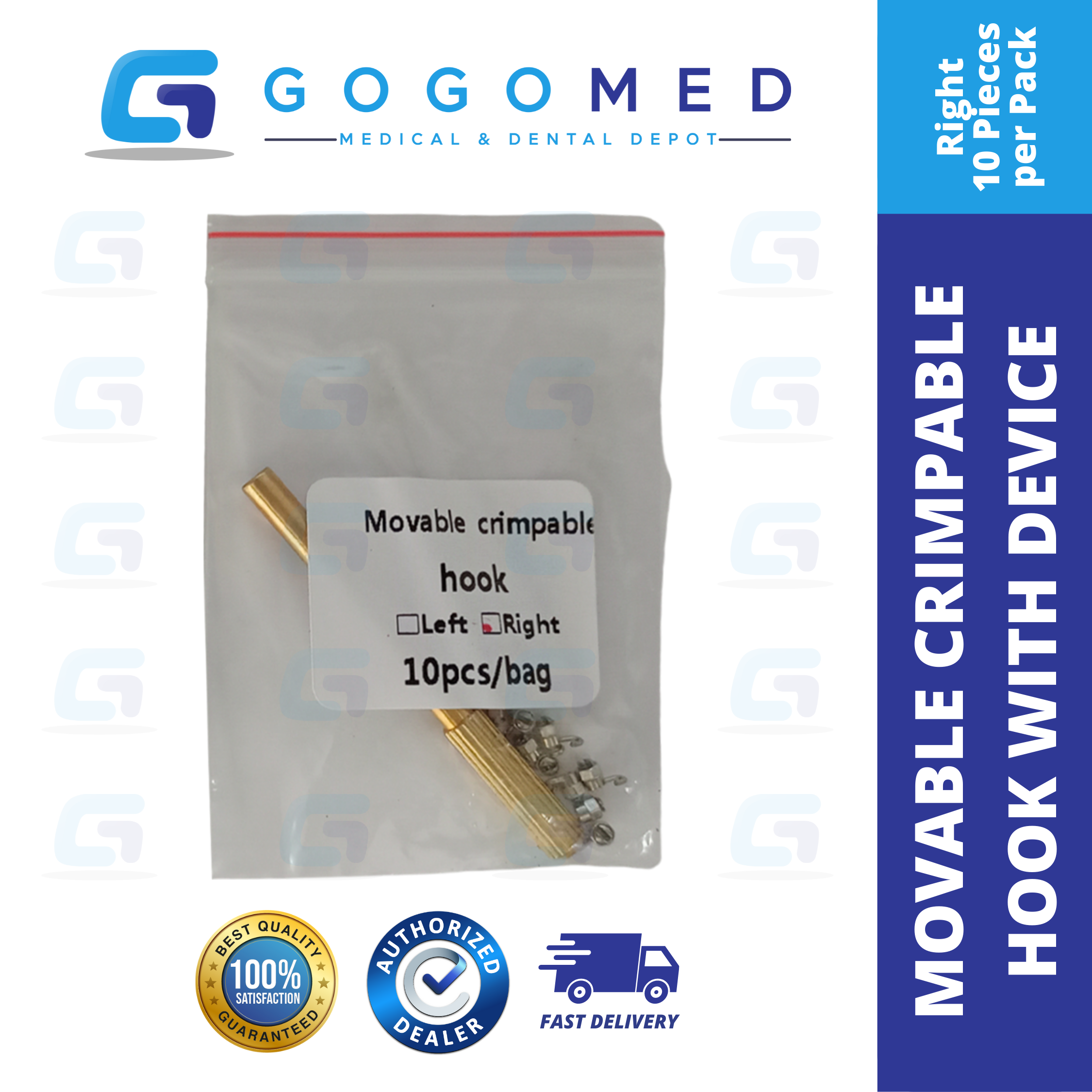 Dental Crimpable Hook - Movable with Device 10 Pieces | Lazada PH