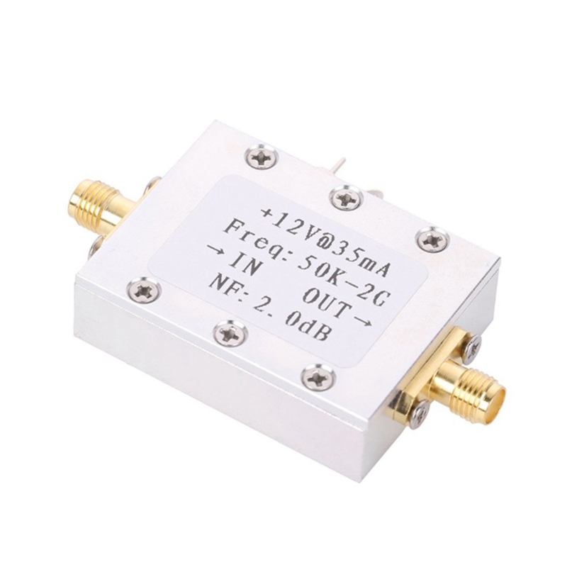 RF Amplifier Signal Receiver 50K-2GHZ Low Noise Amplifier RF Amplifier ...