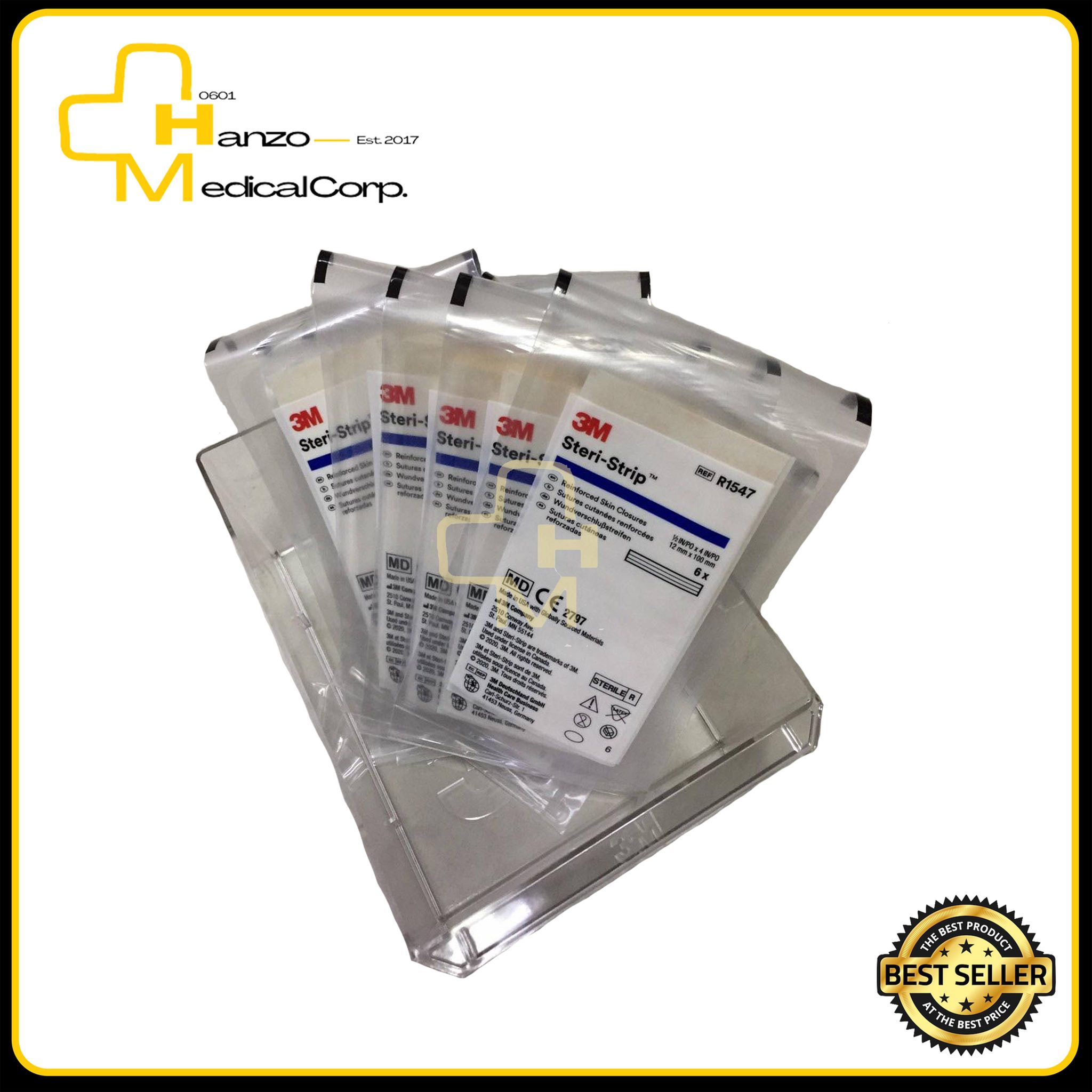 3M STERI-STRIP REINFORCED SKIN CLOSURES R1547 (12mm x 100mm) | Lazada PH