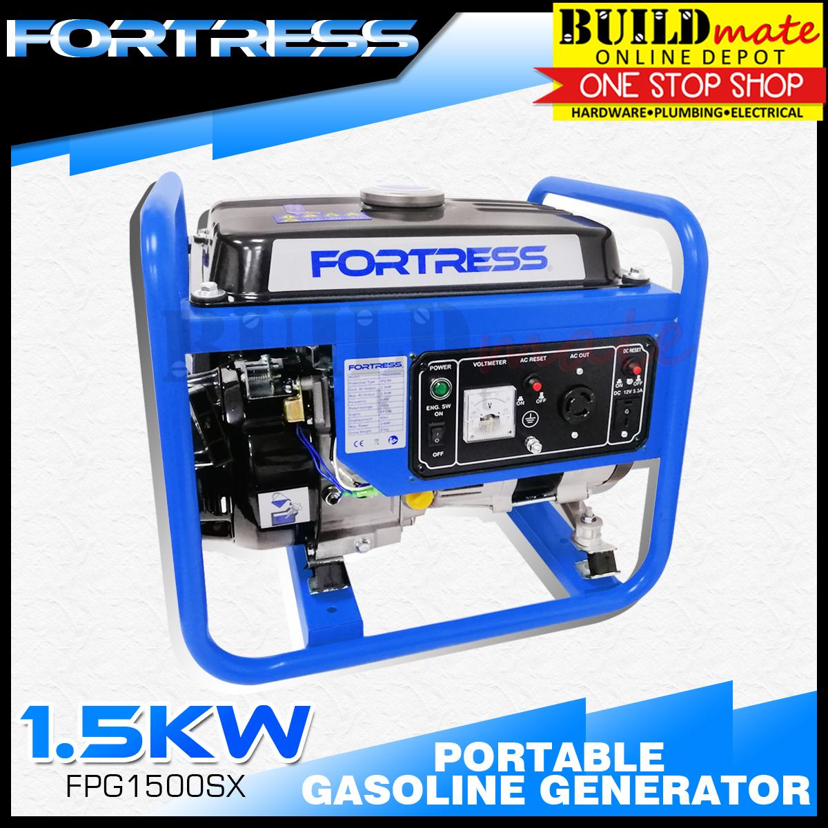 FORTRESS Portable Gasoline Generator 1.5kW FPG1500SX - BUILDMATE ...