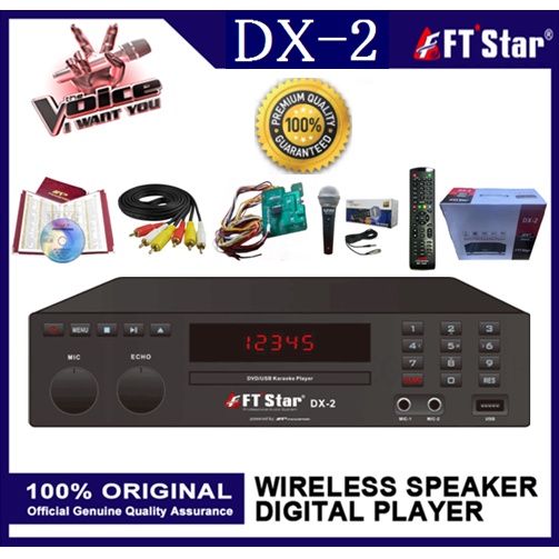 Megapro Karaoke DVD Player (Black) with Free High-End Wired Microphone ...