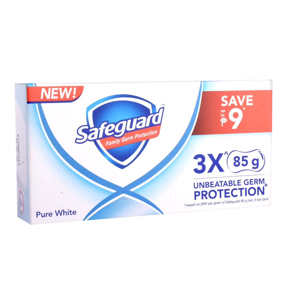 SAFEGUARD BARSOAP WHITE 85G 3S | Lazada PH