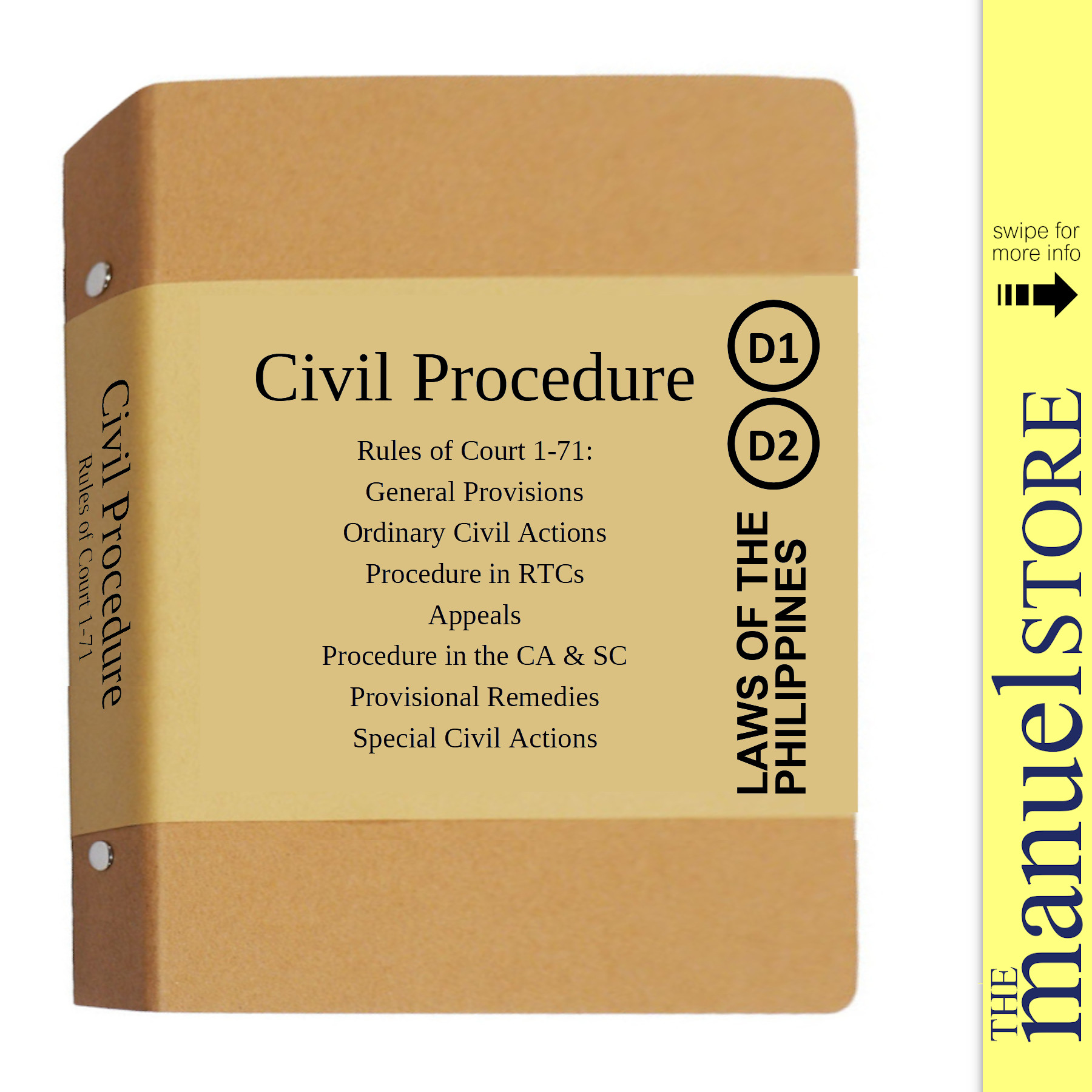 Codal Notebook (2023) - Rules of Court - Remedial Laws Civil Procedure ...