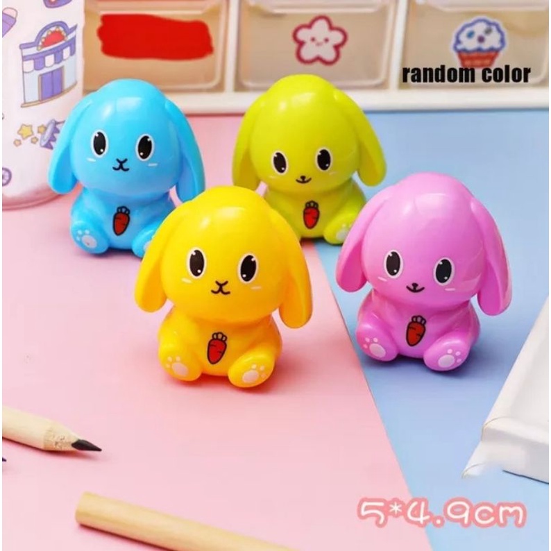 Cartoon animal tiger small pencil sharpener cute dog rabbit mini pencil ...