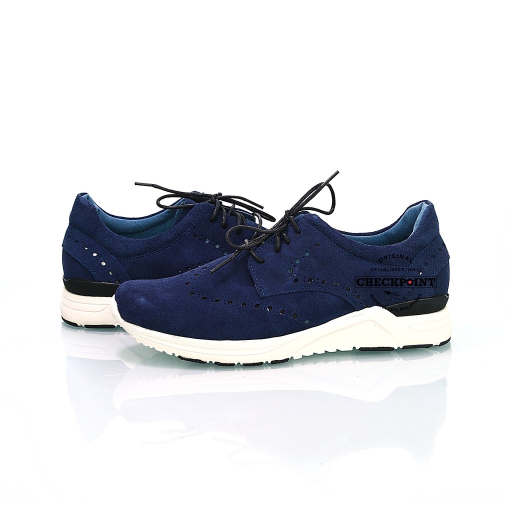 Checkpoint Marikina Made Men's Brogue Shoes Navy Blue Black Tan ...