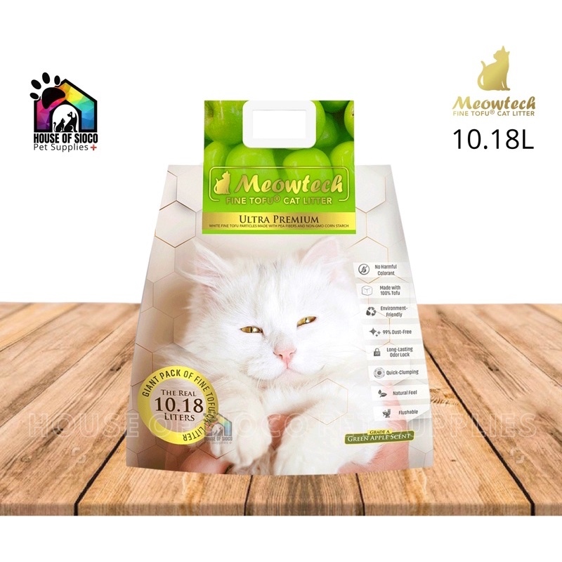 Meowtech Ultra Premium Fine Tofu Cat Litter 10.18L (4.5kg) | Lazada PH