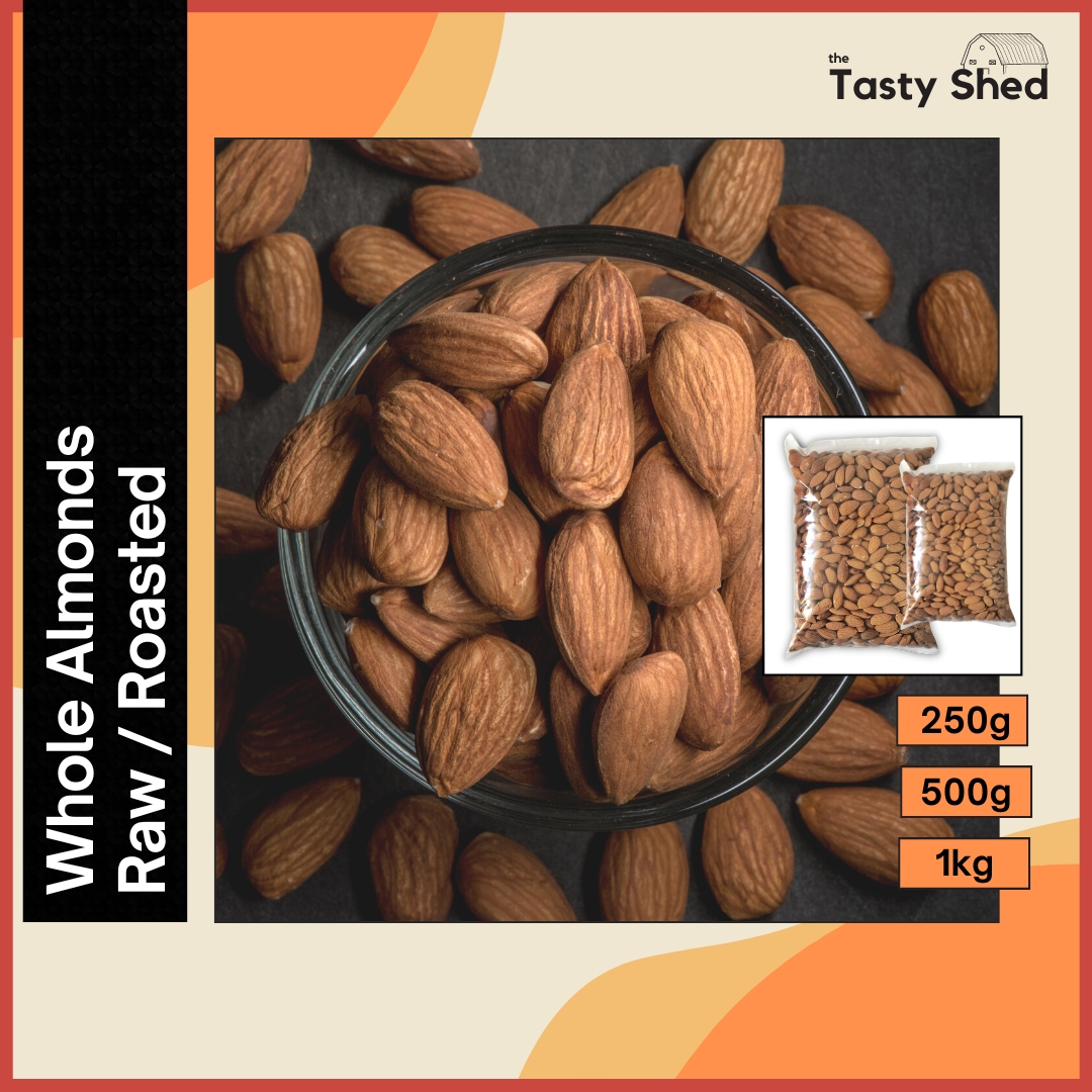 Raw/Roasted Whole Almonds (250g/500g/1kg) | Lazada PH