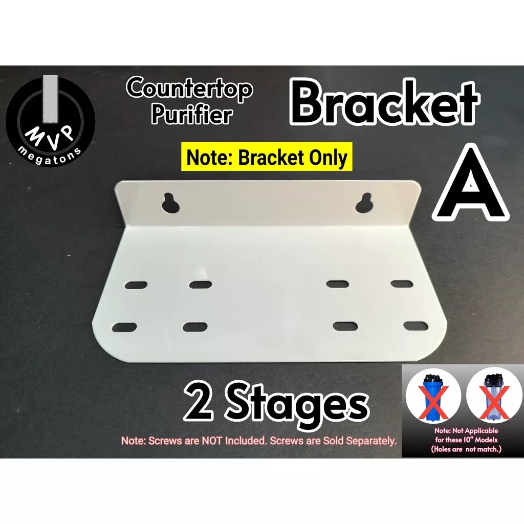 2 Stage 3 Stage Countertop 10" Housing Water Purifier Bracket for DIY ...