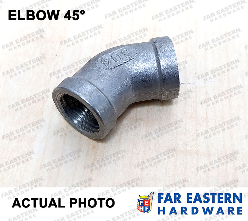Stainless Fittings 304 Coupling Bushing Elbow Tee Plug End Cap 1/4" 3/8 ...
