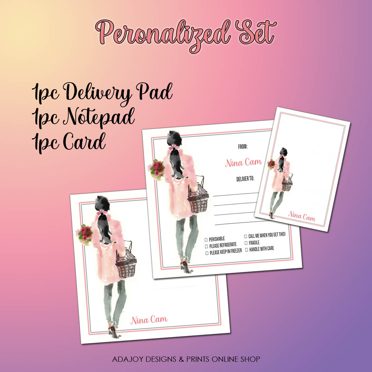 Personalized Notepads, Delivery Pads, & Cards (1SET) | Lazada PH