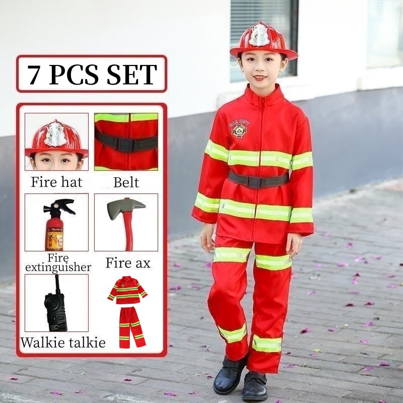 Firefighter Costume For Kids Fireman Costume Sam Fireman Cosplay ...