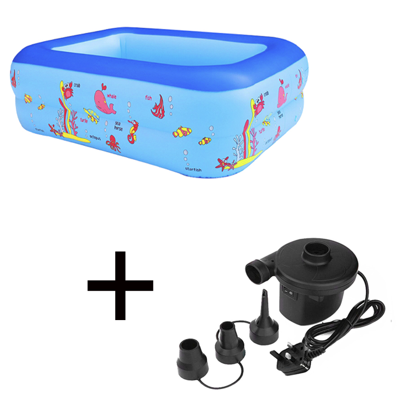 【2.1M/1.8M/1.1M Thickened Family Pool】Kids Bath Swimming Pool Outdoor ...