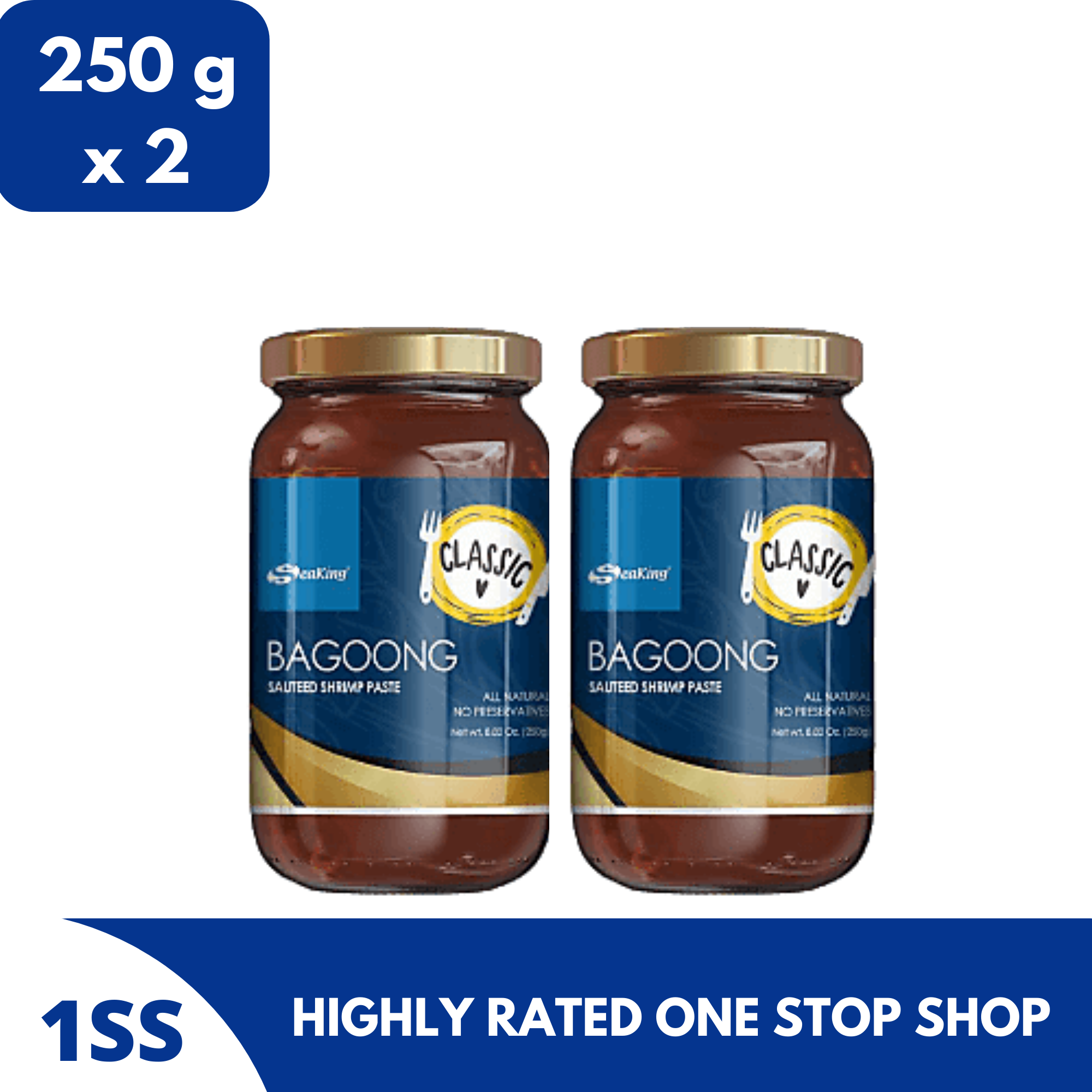 SeaKing Bagoong Classic, Sautéed Shrimp Paste, 250g set of 2 | Lazada PH