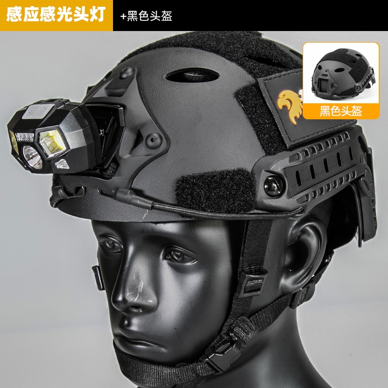 Emergency rescue tactical helmet lamp holder on the USB charging wave ...