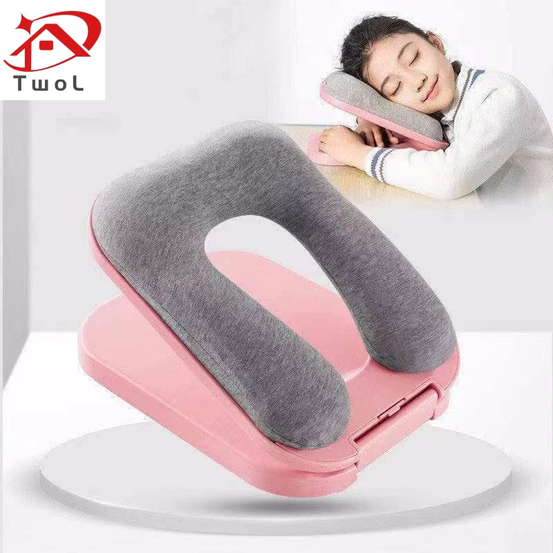 TwoL Office Desk Portable Nap Pillow for office Foldable School Desk ...