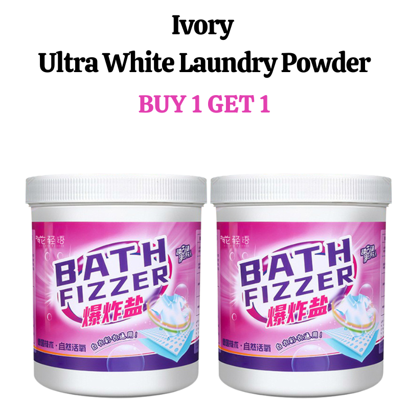 IVORY Ultra White Laundry Powder Detergent Bath Fizzer Washing Clean ...